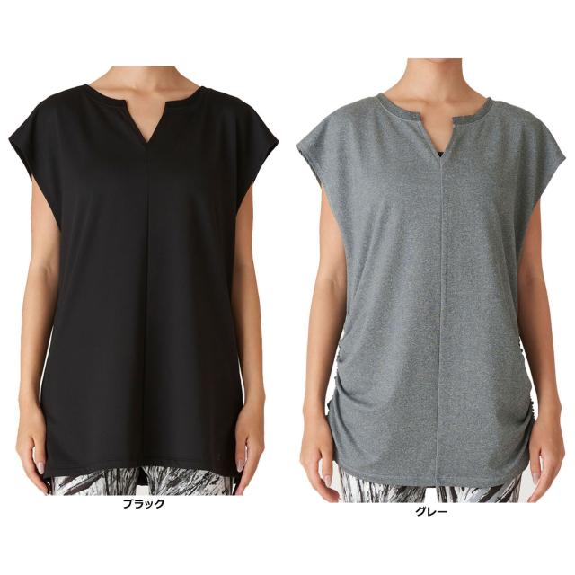 リアルストーン RealStone スリーブレストップ レディース ヨガ ジム ピラティス トップス デイリー ウォーキング トップス 着心地  RSC521TT