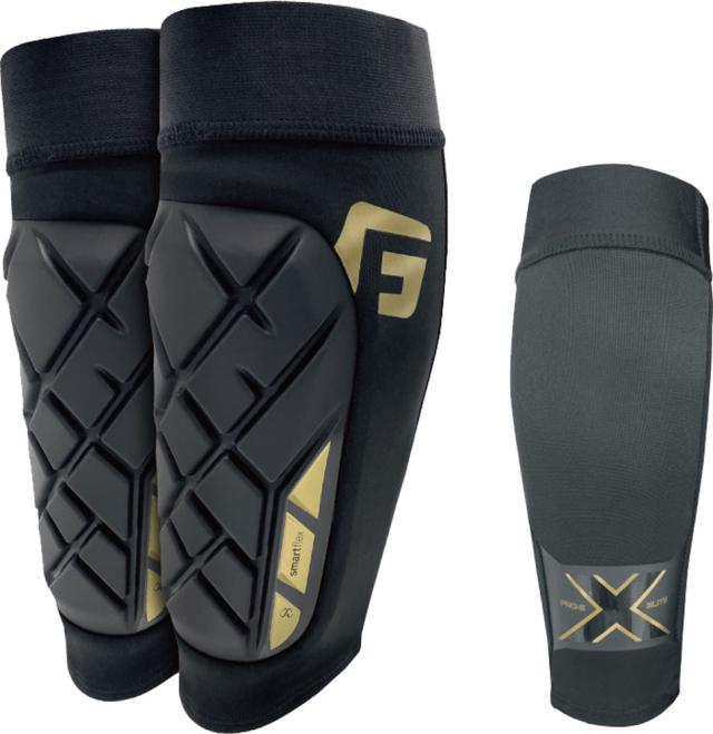 ジーフォーム G-FORM サッカー プロ エリート PRO-S ELITE X シンガード M ブラック ゴールド すね当て レガース 衝撃吸収 吸湿速乾性 通気性 怪我防止 すねあて 靴下  SP14113014