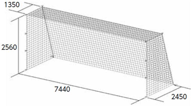 トーエイライト サッカー 一般サッカーゴールネット B−2192 白 ホワイト ゴールネット ゴール サッカー用品 亀甲目 練習 グラウンド 体育 小学校 中学校 高校 一般 B2192