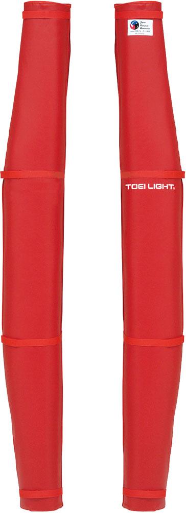 トーエイライト TOEI LIGHT バレーボール  【メーカー直送品】 バレーポールカバーR型DX 赤 バレー 支柱 ネット巻 体育館 体育館備品 バレー用品 中学 高校 部活 バレーネット ハーフオープン  B2250R