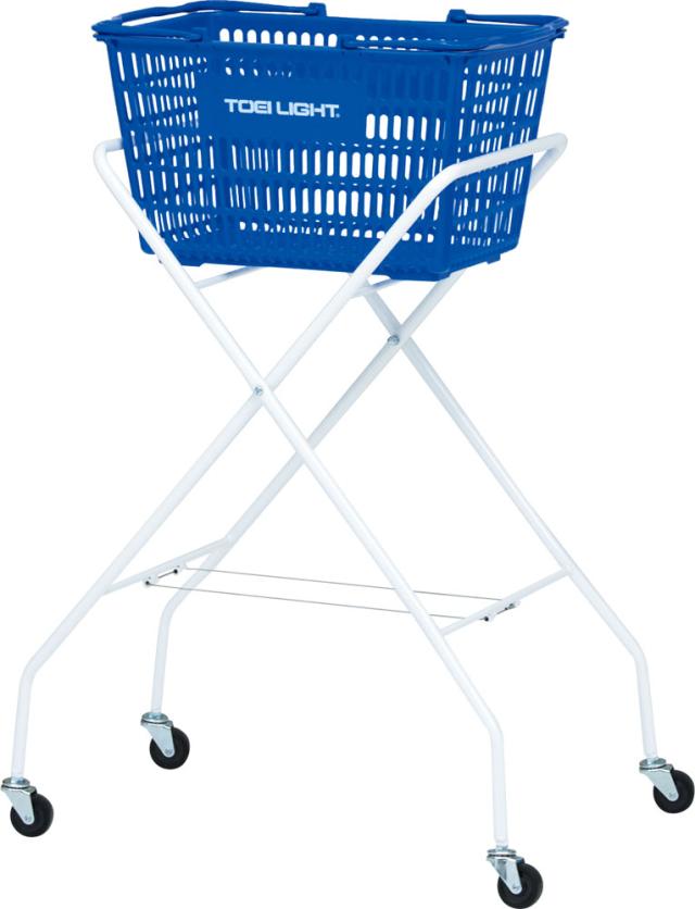 トーエイライト TOEI LIGHT 【メーカー直送品】 ハンディーボールカート4 カゴ付 折りたたみ式 ボールカゴ ボールキャリー キャリーカート コンパクト収納 学校 体育 球技 備品 部活 練習 トレーニング  B2686