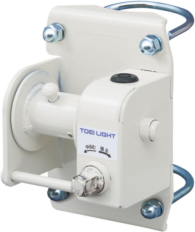 トーエイライト TOEI LIGHT ネット巻 凸型  逆転防止機能付 バレー・テニス支柱76mm用 球技 ネット巻き取り器 スチール製 備品 部活 クラブ活動 体育器具 学校 練習 試合 大会  B2984