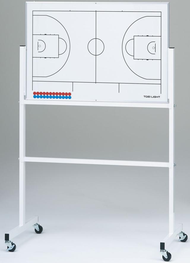 トーエイライト TOEI LIGHT 【メーカー直送品】 作戦板EX バスケット ホワイトボード作戦板 戦術 作戦会議 ミーティング キャスター マグネット 部活 顧問 監督 体育館 バスケ  B6124NB
