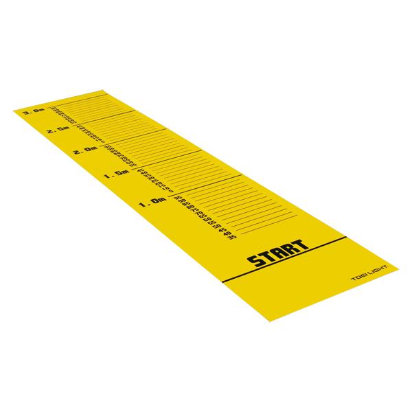 トーエイライト TOEI LIGHT 簡易式ジャンプシート 学校体育器具 ジャンプシート メジャーライン 裏面すべり止め シートタイプ 体育備品 体育 スポーツテスト 体力測定 丸めて収納 軽量   T2598