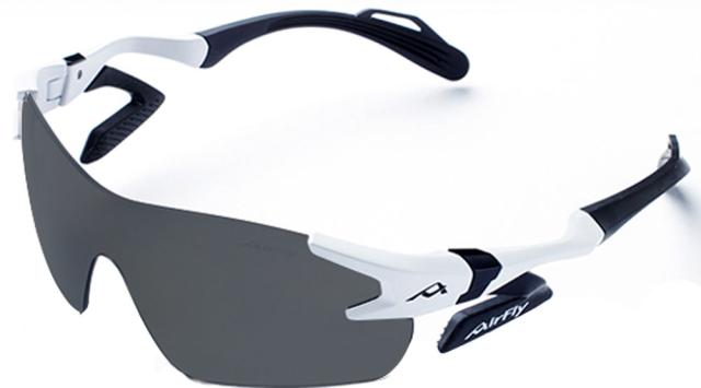 エアフライ Airfly 鼻パッドの無い スポーツサングラス AF-301 C-2P 紫外線防止 軽量 耐久性 長時間着用可能 熱中症対策 調整可能テンプル 調整可能サイドパッド メガネ  AF301C2P