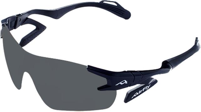 エアフライ Airfly 鼻パッドの無いスポーツサングラス ブラック メガネ 鼻パッドなし 紫外線防止 子供 キッズ ジュニア サイドパッド ストレスフリー 快適 特許 熱中症対策  AF301C3P
