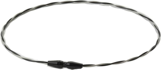 ファイテン Phiten ラクワネック ワイヤー エクストリーム RAKUWAネック ワイヤー EXTREME トルネード ブラック/カシミヤシルバー 50cm スポーツネックレス 軽量  TG903153