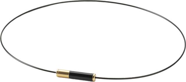 ファイテン Phiten ラクワネックレス エクストリーム RAKUWAネックレス EXTREME ジオメトリー ブラック/ゴールド 50cm スポーツネックレス 軽量  TG906153