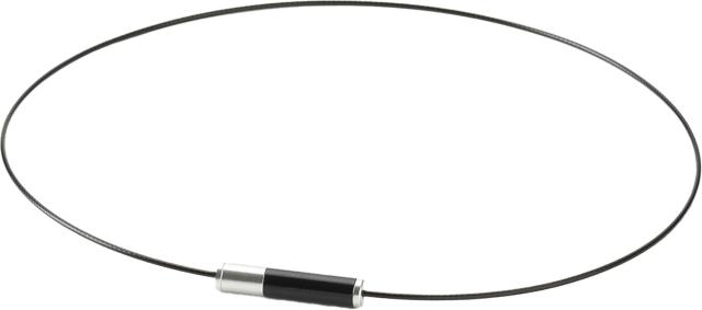 ファイテン Phiten ラクワネックレス エクストリーム RAKUWAネックレス EXTREME ジオメトリー ブラック/シルバー 43cm スポーツネックレス 軽量  TG906252