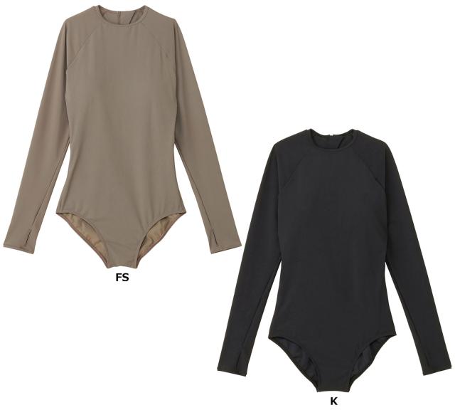 スピード Speedo スイミング ザスーツロングスリーブ レディース リゾート スイムウェア 水着 プール ワンピース UVケア 簡単着脱 ストレッチ 長袖 ビーチ 差し込みカップ 水泳用品  SFW02481