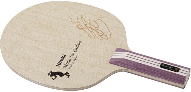 ニッタク Nittaku 卓球 伊藤美誠カーボン ST ラケット シェーク 攻撃用 ストレート カーボンラケット 部活 クラブ 伊藤美誠選手  NC0466