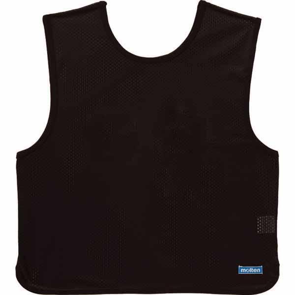 モルテン molten ゲームベスト 無地 10枚セット 黒 ブラック ビブス 体育祭 リレー 陸上 クラス対抗 運動会 体育備品 サッカー クラス分け 陸上競技 10枚組  GB0113BKNN