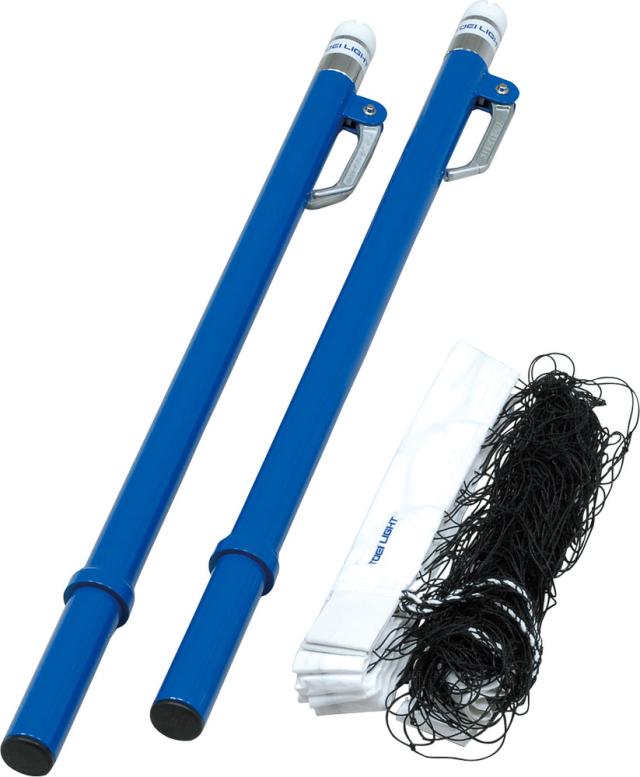 トーエイライト TOEI LIGHT プレルボールセット100 セット ブルー 青 ネット型ゲーム 小学校 学習指導要領 プレルボール ラリー バトミントン支柱 体育館 ボールゲーム 初心者  B5971