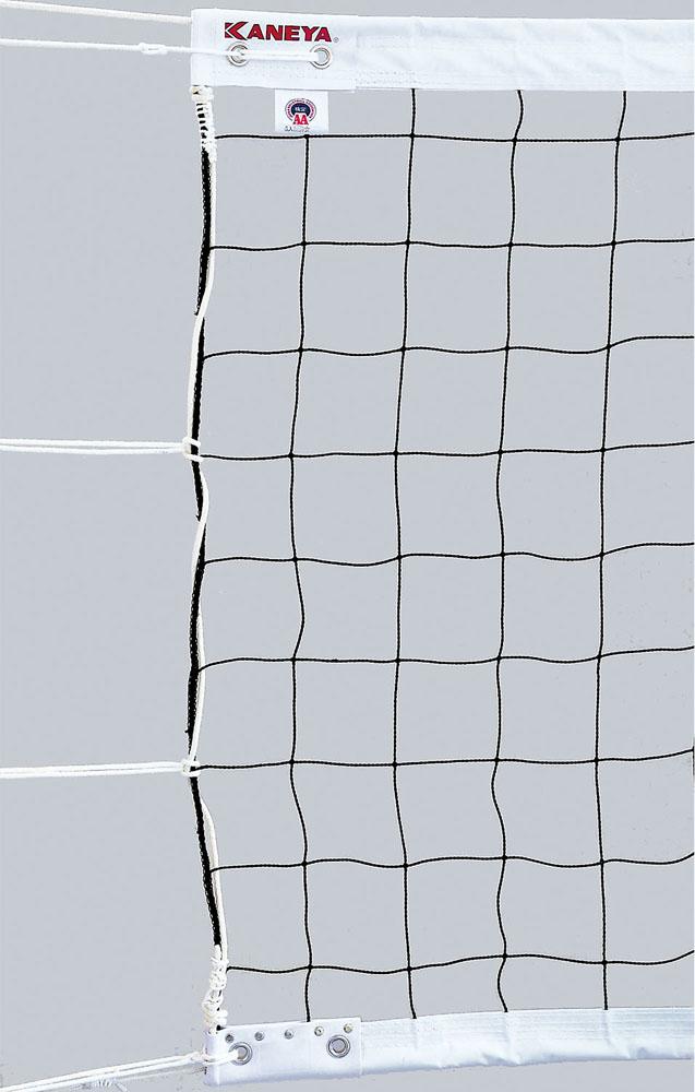 カネヤ KANEYA バレーボール  バレーボール ネット 日本バレーボール協会公認品 6人制バレーボールネット上下白帯付 ミドルクラス K-1861TC  K1861TC