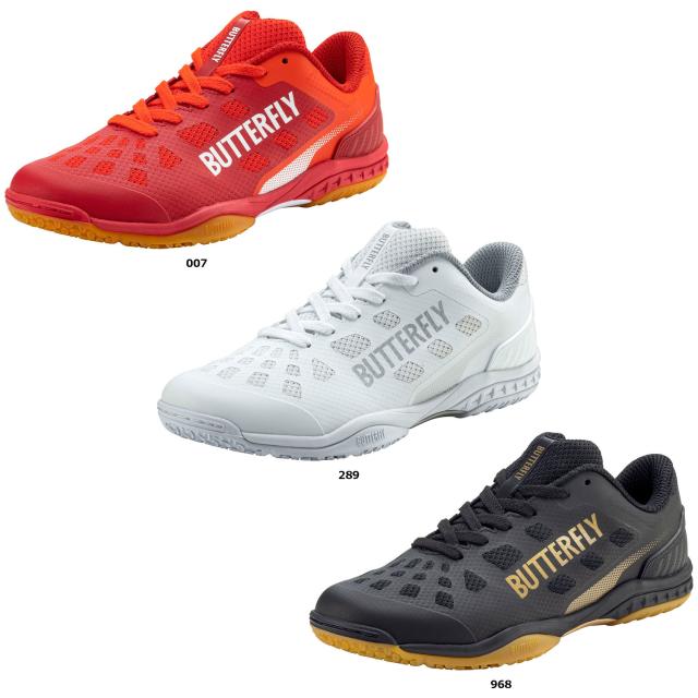 バタフライ Butterfly 卓球 レゾライン レバリス シューズ 靴 フィット感 通気性 横ブレ防止 グリップ力 ねじれ防止 メッシュアッパー  93710