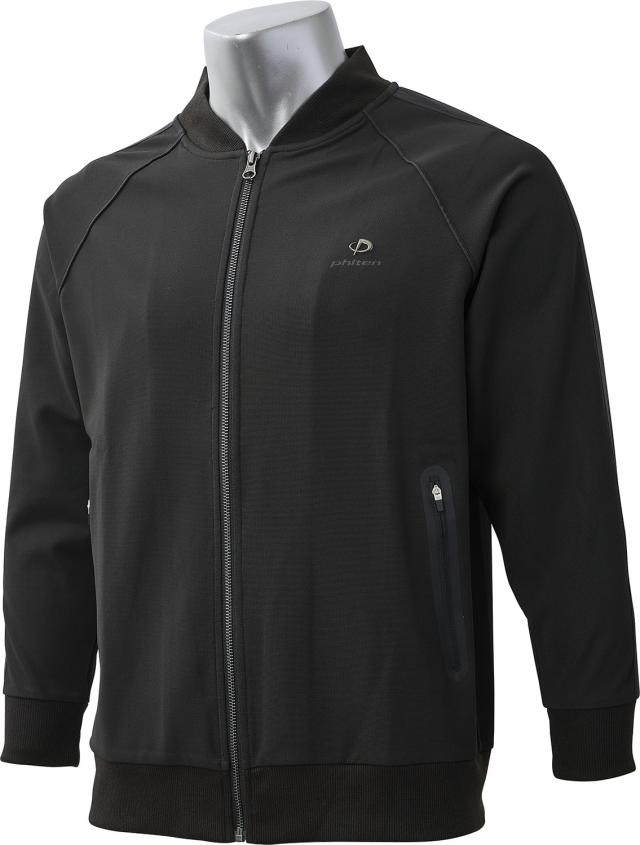 ファイテン Phiten リカバリーウェア トラックジャケット ブラック LL  JG646006