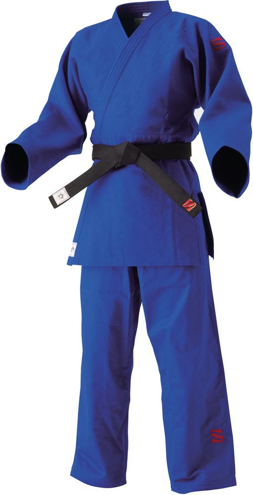 クサクラ KUSAKURA IJF ブルー柔道衣 上下セット 選手用 レギュラーサイズ5.5 柔道着 IJF・全日本柔道連盟認定柔道衣 新規格 防縮加工済 師範 大学生 一般 部活 試合  JNEX55