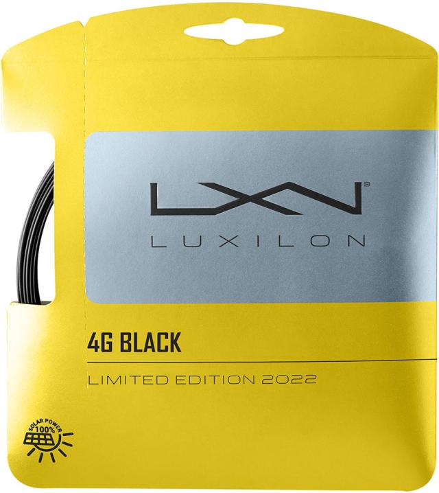 ウイルソン Wilson テニス LUXILON 4G BLACK 125 テニス ストリング ガット 硬式 ラケット 部活 試合  WR83082011
