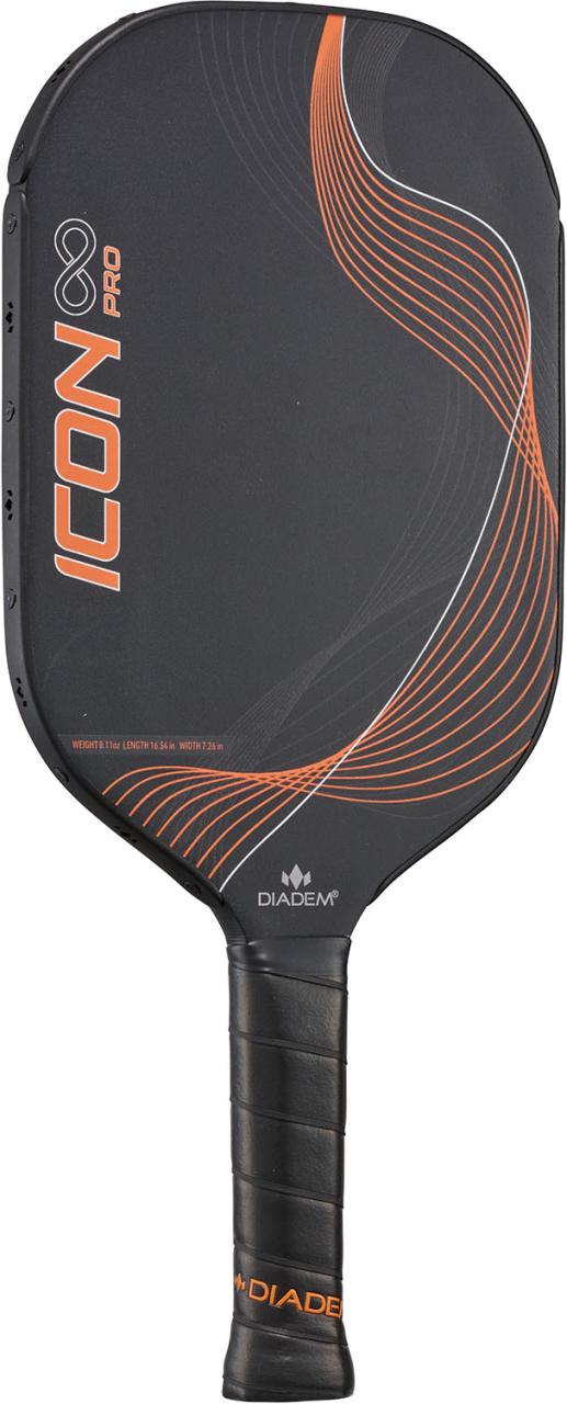 ダイアデム DIADEM ダイアデム DIADEM アイコン インフィニティ プロ ブラック×オレンジ ラケット ピックルボール パドル 部活 クラブ 趣味 サークル 学生 大人  TPA012