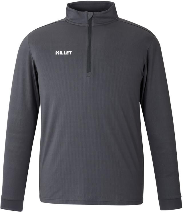 ミレー MILLET アウトドア インセクト バリヤー ハーフジップ ロングスリーブ ロンT 長袖 登山 ハイキング トレッキング 吸水 速乾 ストレッチ 防虫 UVケア 紫外線ケア 抗菌 消臭  MIV03185