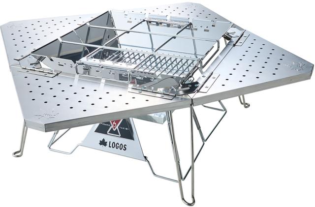 ロゴス LOGOS アウトドア 2WAY 囲炉裏タフテーブル 調理 テーブル フラット収納  BBQ バーベキュー 焚火 焚き火 たき火 キャンプ レジャー  81064132