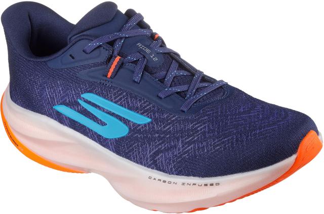 スケッチャーズ SKECHERS GO RUN RIDE 12 メンズ シューズ 靴 スニーカー ランニング ジョギング トレーニング 通気性 運動 フィット 練習 メッシュ 耐久性  246200