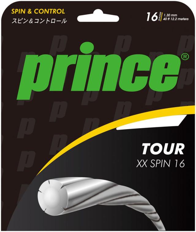 プリンス Prince テニス ツアー XX スピン 16 5ヶセット 硬式テニス ガット ストリング 部活 チーム クラブ トレーニング ラケット メンテナンス スピン 日本人向け  7JJ023