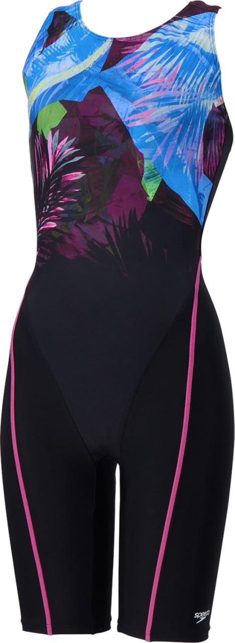 スピード Speedo スイミング Nahele Loosen Kneeskin レディース 水着 水泳 スイムウェア プール 撥水 4分丈 膝上 トレーニング カップ付き UVカット 紫外線  SFW12567