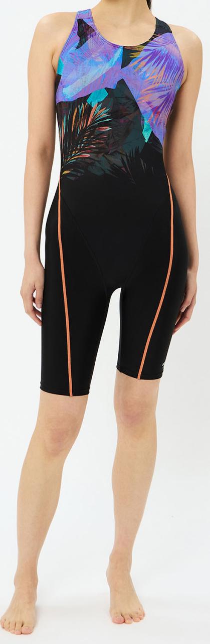 スピード Speedo スイミング Nahele Loosen Kneeskin レディース 水着 スイムウェア プール 撥水 4分丈 膝上 着脱簡単 トレーニング カップ付き UV 紫外線カット  SFW12567 スピード Speedo スイミング Nahele Loosen Kneeskin レディース 水着