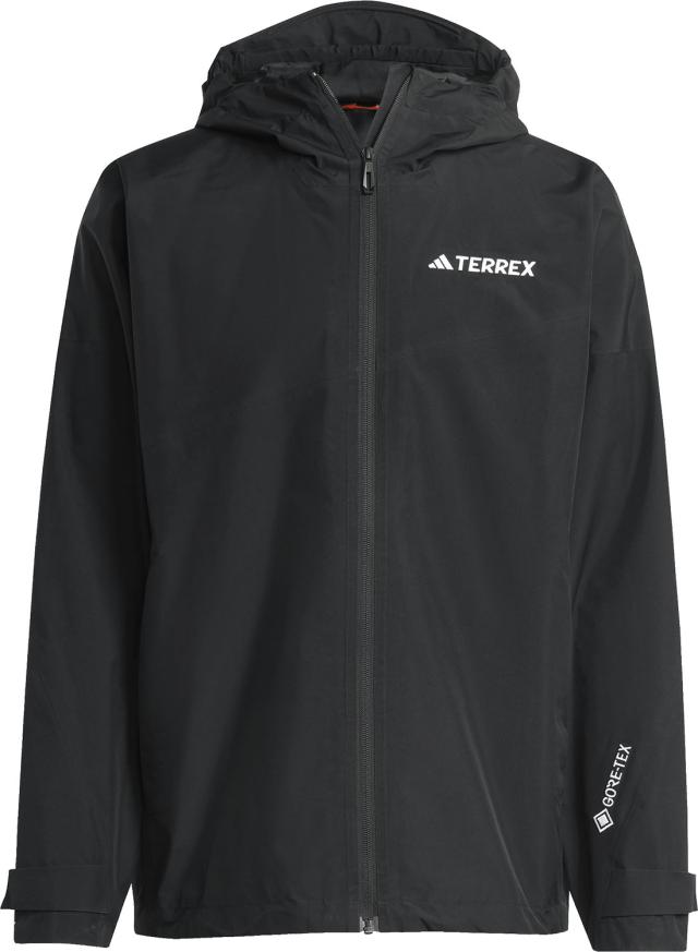 アディダス adidas アウトドア テレックス Xperior 2層構造 GORE-TEX パフォーマンスジャケット メンズ 男性 レインシェル 防水性 透湿性 レギュラーフィット 耐久性  KVF62