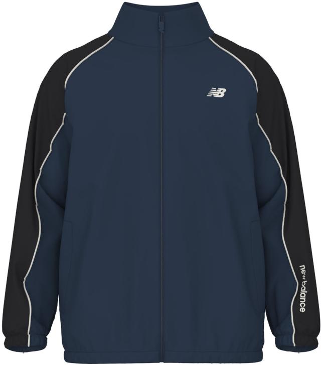 ニューバランス New Balance 53ウーブントラックジャケット 裏トリコット起毛 上着 裏起毛 3シーズン トレーニング ランニング ジョギング ジム ウォームアップ ウエア ルーズシルエット  AMJ53171