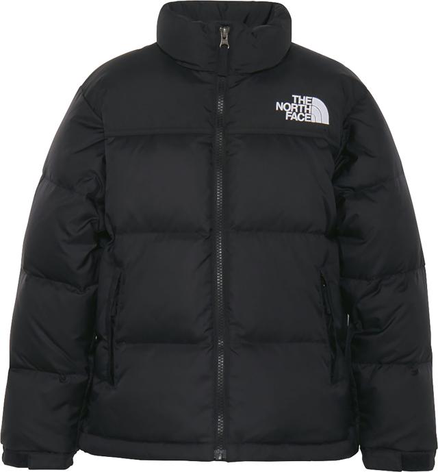ザ・ノース・フェイス THE NORTH FACE アウトドア キッズ ヌプシジャケット 子供服 ダウン アウター 上着 撥水 防寒 秋冬 キャンプ 外遊び 通学 公園 収納袋付き 親子コーデ 持ち運び ロゴ入り  NDJ92531