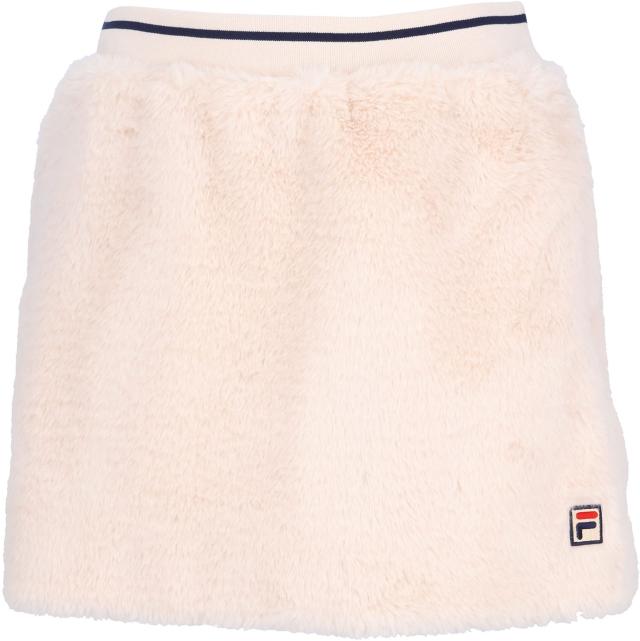 フィラ FILA テニス スコート レディース ウィメンズ 女性 大人 スカート ボトムス ウェア ロゴ ワンポイント フェイクファー 手触り もこもこ あたたかい 柔らかい コンパクト  EL0255