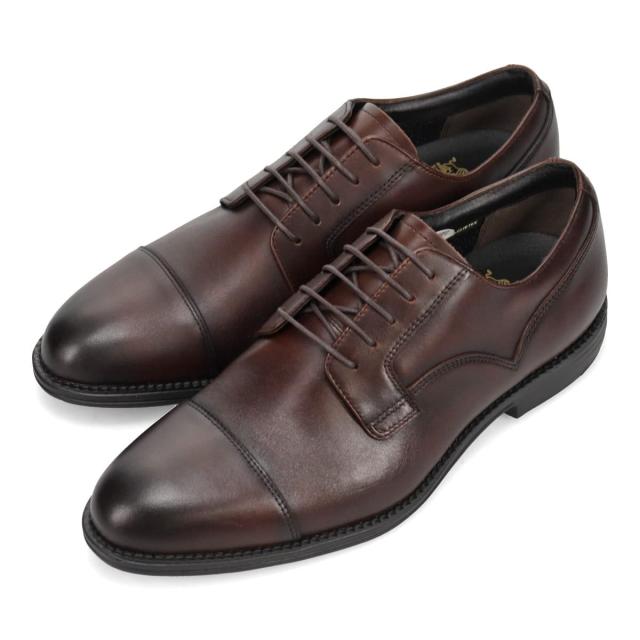 ビジネスシューズ メンズ ストレートチップ 防水 ゴアテックス 抗ウィルス 抗菌 3E相当 ビィクラシック Bee CLASSIC CB7007G ダークブラウン 靴 シューズ