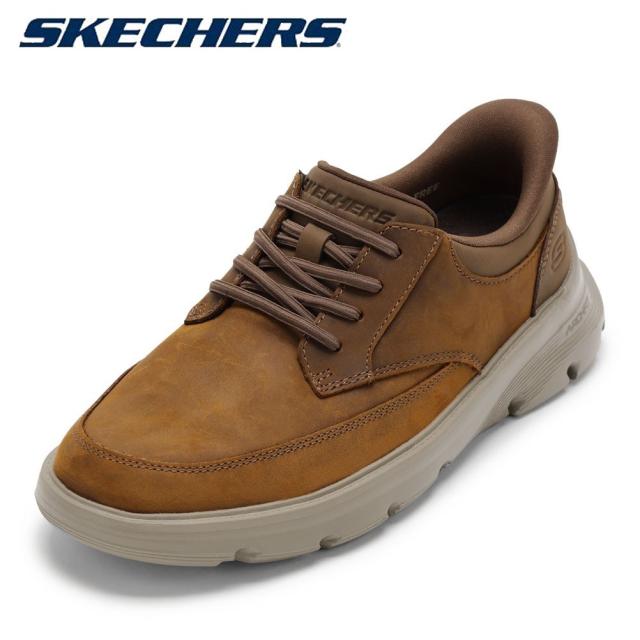 スケッチャーズ SKECHERS 205517 メンズ靴 靴 シューズ 2E スニーカー スリップインズ ハンズフリー クッション性 ARCH FIT GARZA 消臭 ローカットスニーカー 人気 ブランド ダークブラウン