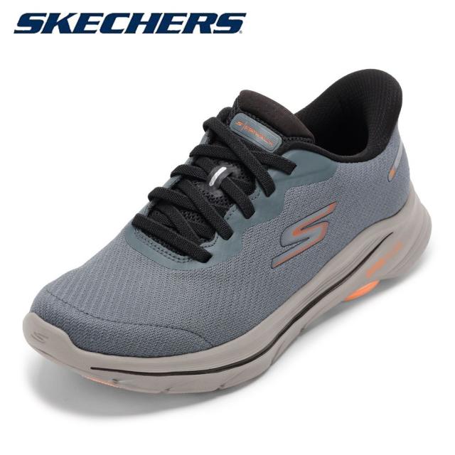 スケッチャーズ SKECHERS 216783 スニーカー ウォーキング シューズ 軽量 スリップインズ クッション性 GO WALK 8 ストレッチ ローカットスニーカー 人気 ブランド チャコールグレー