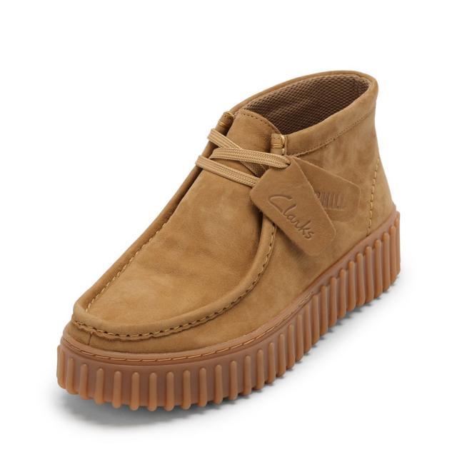 クラークス Clarks 26179359 レディース靴 靴 シューズ 2E相当 カジュアル シューズ モカシン 厚底 軽量 Torhill Moss トーヒルモス ヌバック クッション性 耐久性 シンプル 人気 ブランド タン