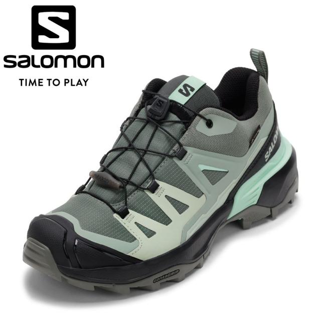 サロモン SALOMON L47742500 レディース靴 靴 シューズ 2E スニーカー アウトドア ハイキング シューズ 防水 レイン X ULTRA 360 GTX W GORE-TEX 登山 ローカットスニーカー 人気 ブランド ブラック×グリーン