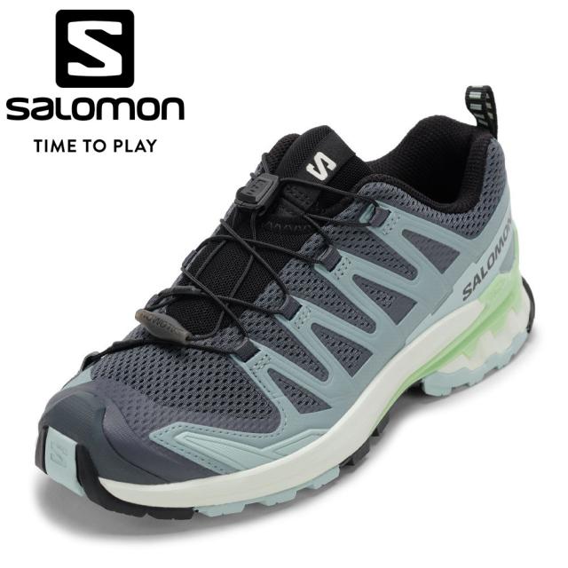 サロモン SALOMON L47748000 レディース靴 靴 シューズ 2E スニーカー アウトドア ハイキング トレイル トレラン シューズ XA PRO 3D V9 W グリップ 登山 ローカットスニーカー 人気 ブランド ブラック×グリーン