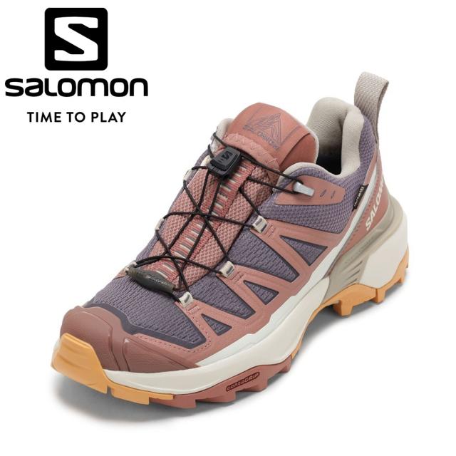 サロモン SALOMON L47816900 レディース靴 靴 シューズ 2E スニーカー アウトドア ハイキング シューズ 防水 レイン X ULTRA360 EDGEGTX W GORE-TEX 耐久性 グリップ 登山 ローカットスニーカー リサイクル 人気 ブランド ホワイト×レッド