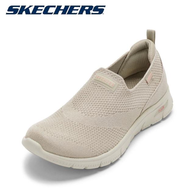 スケッチャーズ SKECHERS 104680 レディース靴 靴 シューズ 2E スニーカー スリッポン クッション性 ストレッチ ARCH FIT REFINE 2.0 ローカットスニーカー 人気 ブランド グレージュ