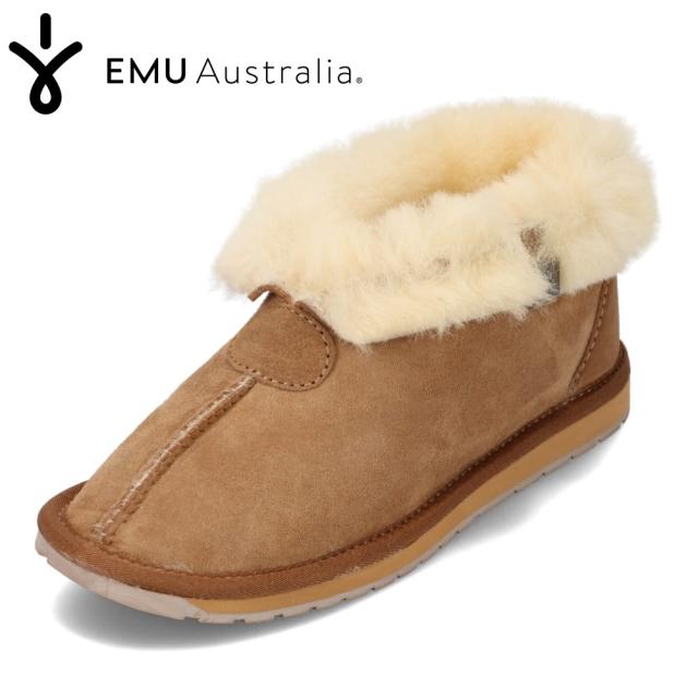 ムートンブーツ レディース ショートブーツ ブーツ レディース靴 靴 シューズ シープスキン ファー ボア 防寒 暖かい 冬靴 ミニ丈 人気 ブランド ブラウン エミュー EMU WP10532