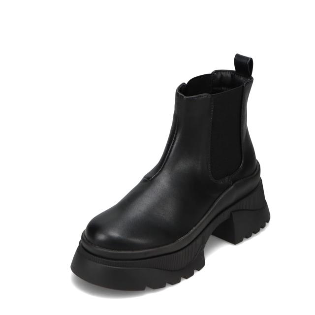ローズファンファン ROSE FAN FAN RF-805A レディース靴 靴 シューズ 2E ブーツ サイド ゴア ゴム ショート 厚底 ボリュームソール チャンキーソール トレンド シンプル ブラック