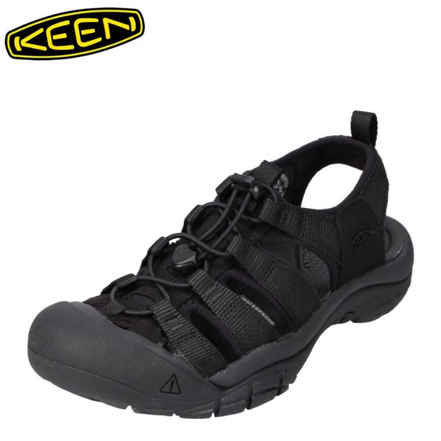 キーン KEEN NEWPORT H2 ニューポート エイチツー サンダル メンズ 1022258 Triple Black スリッポン 水陸両用 フェス キャンプ アウトドア レジャー ビーチ プール おしゃれ