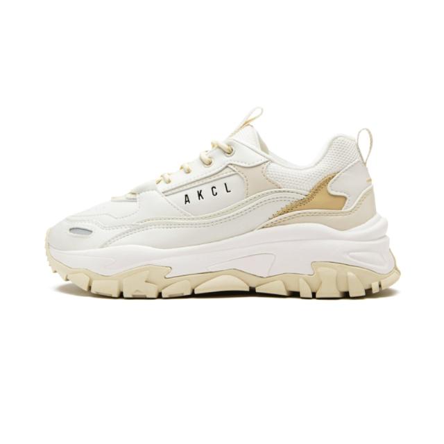 スニーカー レディース ダッドスニーカー ローカットスニーカー 厚底 ボリューム底 トレンド 流行 人気 韓国 ブランド ライトベージュ アキクラシック AKIII CLASSIC AKC-0003 レディース靴 靴 シューズ 3E相当