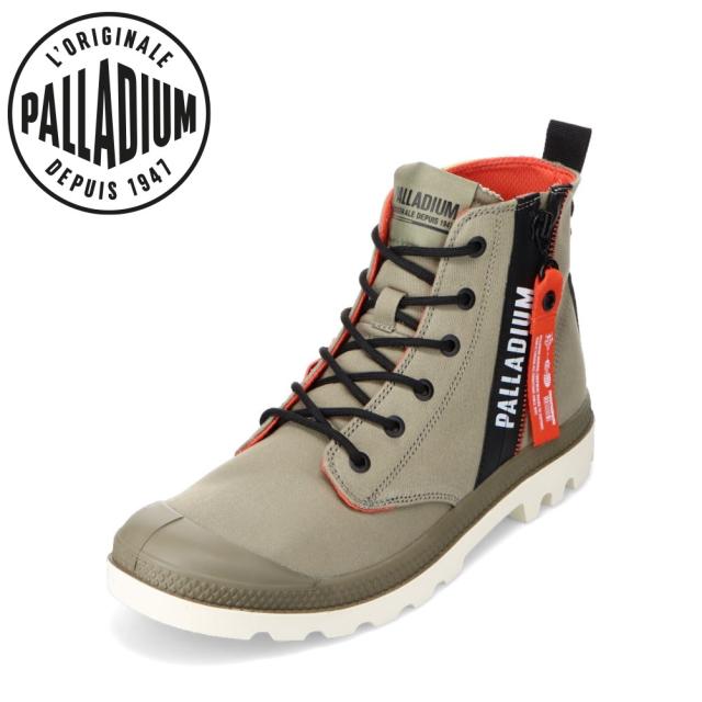 スニーカー メンズ ハイカットスニーカー ファスナー付き 履きやすい トレンド スタイリッシュ おしゃれ 人気 ブランド E相当 パラディウム PALLADIUM 78725 ベージュ 靴 シューズ