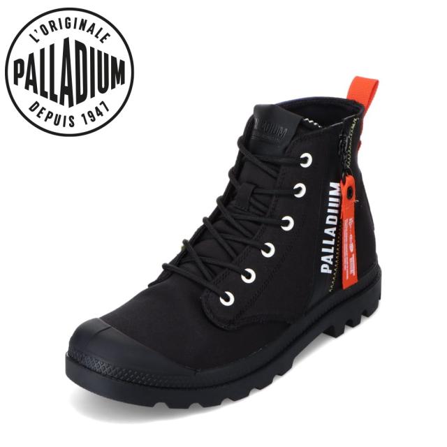 スニーカー レディース ハイカットスニーカー ファスナー付き 履きやすい トレンド スタイリッシュ おしゃれ 人気 ブランド E相当 パラディウム PALLADIUM 78725L ブラック 靴 シューズ