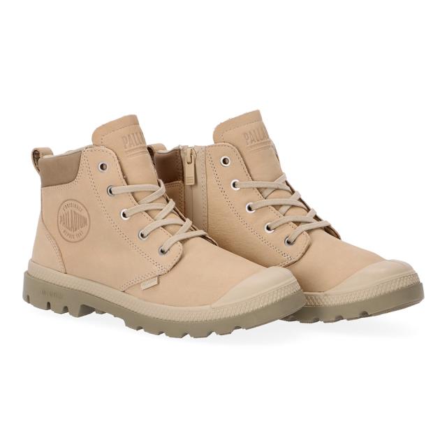 スニーカー メンズ ブーツ 軽量 軽い 防水 雨 晴雨兼用 レザー ジッパー ファスナー 3E相当 パラディウム PALLADIUM 79027 マホガニー 靴 シューズ