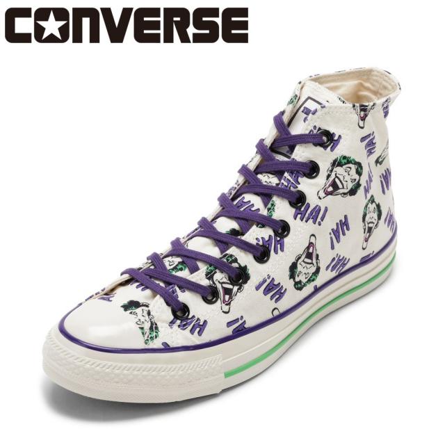 コンバース CONVERSE 31314041M メンズ靴 靴 シューズ 2E スニーカー ALL STAR AGED HI / DC オールスター　 ハイカットスニーカー エイジド ジョーカー ヴィンテージ 人気 ブランド ホワイト×パープル