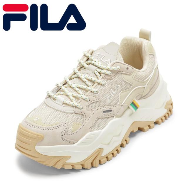 フィラ FILA 1RM02760G-920 レディース靴 靴 シューズ 2E相当 スニーカー ダッド シューズ 厚底 通気性 メッシュ TWAINMAX トゥワインマックス ボリュームソール ローカットスニーカー 人気 ブランド ベージュ